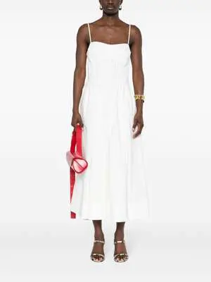 Simkhai Kittiya Cotton Midi Dress - White