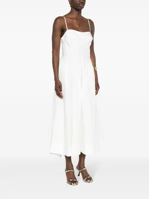 Simkhai Kittiya Cotton Midi Dress - White