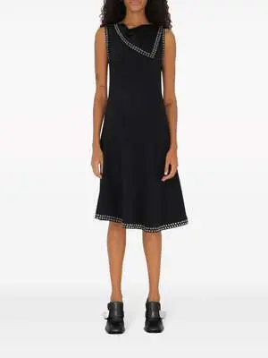 Burberry Eyelet-trim Satin Dress
