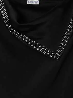 Burberry Eyelet-trim Satin Dress