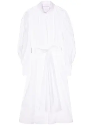 Carolina Herrera Tied-waist Cotton Shirtdress
