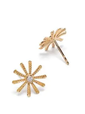 Harwell Godfrey 18kt Yellow Diamond Sunflower Stud Earrings
