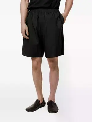 CROQUIS Elasticated-waistband Bermuda Shorts - Black