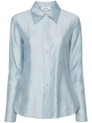 Rodebjer Carmen Floral-embroidered Shirt