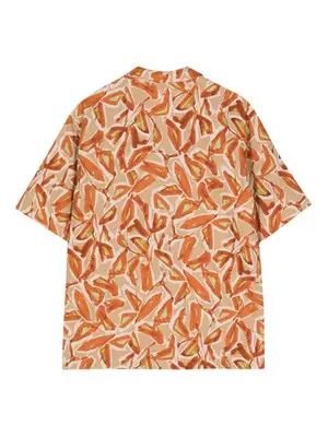 Universal Works Artist Flower Linen-cotton Shirt - Orange