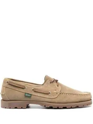 Paraboot Barth Suede Boat Shoes - Neutrals