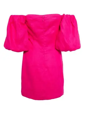 Rhode Dali Linen Mini Dress - Pink