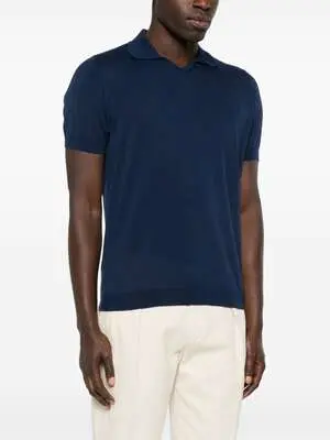 DRUMOHR V-neck Short-sleeve T-shirt - Blue
