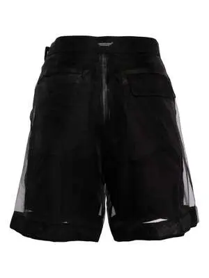 Undercover Tulle-detail Silk Shorts