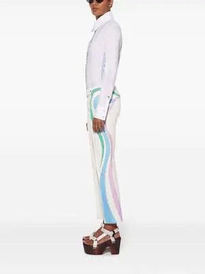Emilio Pucci Marmo-print Trousers