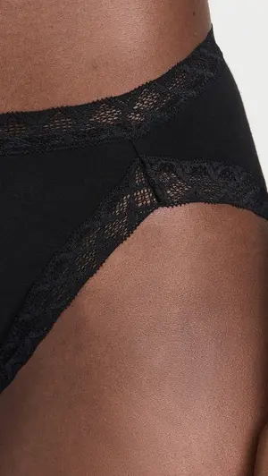 Natori Bliss French Cut Panties 6 Pack - Black