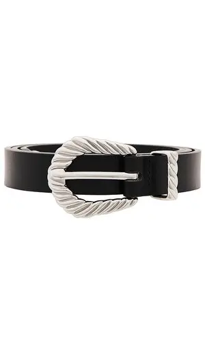 PETIT MOMENTS Slim Rodeo Belt - Silver & Black