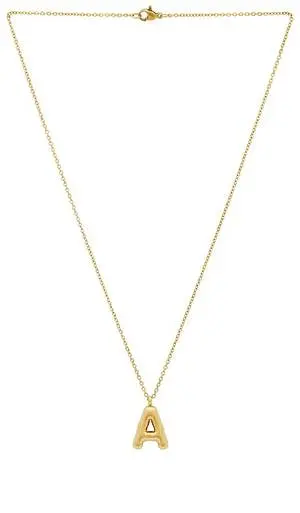 PETIT MOMENTS Bubble Initial Necklace - Gold