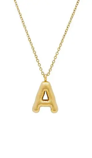 PETIT MOMENTS Bubble Initial Necklace - Gold