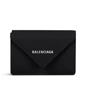 Balenciaga Papier Mini Wallet - Black