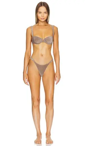 MICHAEL COSTELLO X Layana Top - Cedar Brown