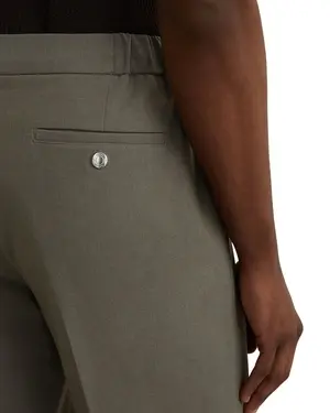 REISS Drawcord Slim Fit Pants - Dark Sage