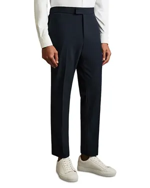 REISS Drawcord Slim Fit Pants Navy