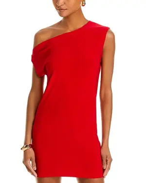 Norma Kamali One Shoulder Mini Dress