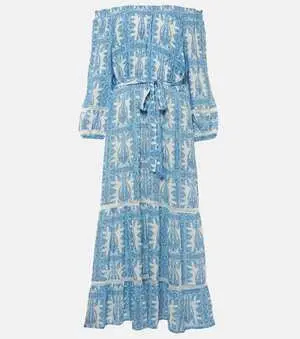 Melissa Odabash Eclipse Printed Midi Dress