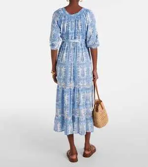 Melissa Odabash Eclipse Printed Midi Dress