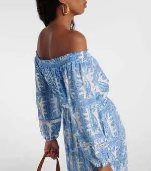 Melissa Odabash Eclipse Printed Midi Dress