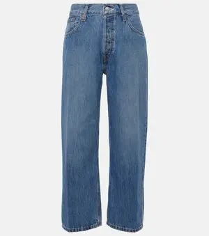 RE/DONE Loose Crop High-rise Jeans