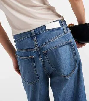 RE/DONE Loose Crop High-rise Jeans
