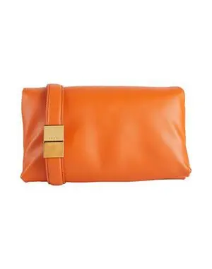 Marni Leather Crossbody Bag - Orange