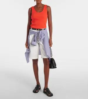 Vince High-rise Cotton Shorts