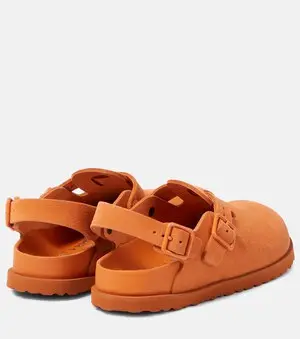 BIRKENSTOCK Tokio Suede Mules - Orange