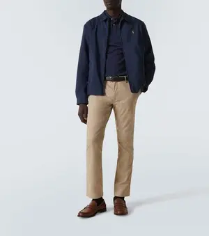 Polo Ralph Lauren Logo Cotton Piqué Polo Shirt - Blue