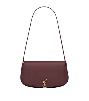 Saint Laurent Mini Flap Shoulder Bag - Burgundy