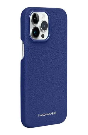MAISON DE SABRE Leather Phone Case - Lapis Blue