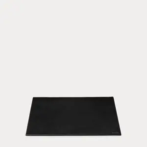 Ralph Lauren Brennan Leather Desk Blotter - Black