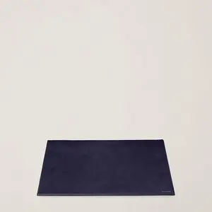 Ralph Lauren Brennan Small Leather Desk Blotter Navy