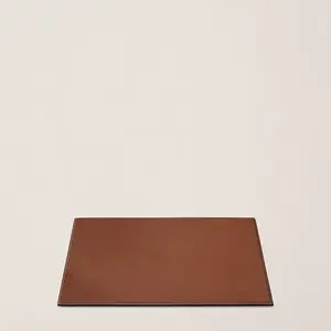 Ralph Lauren Brennan Leather Desk Blotter - Saddle
