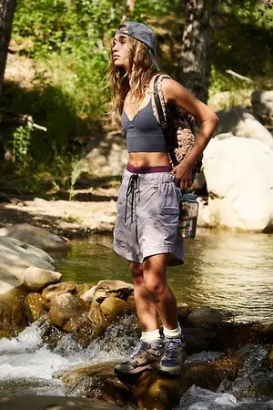 Free People In The Wild Long Shorts Oyster
