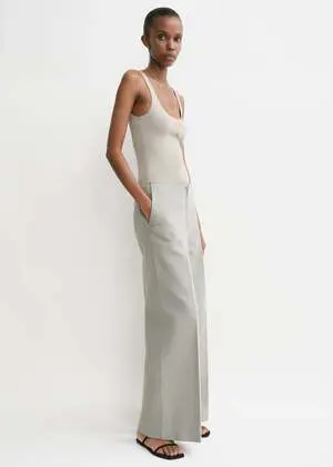 TOTEME Zip-front Wide Leg Trousers