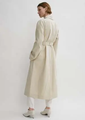 TOTEME Tumbled Organic Cotton And Silk Trench Coat