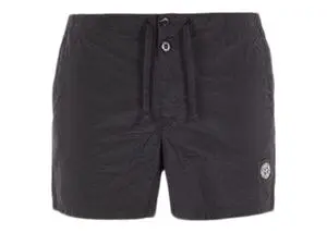 Stone Island Slim Fit Metal Nylon Swim Trunks - Black
