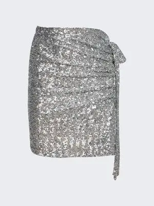 Rabanne Embellished Skirt - Silver