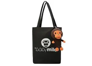 A BATHING APE Milo Packable Tote - Black