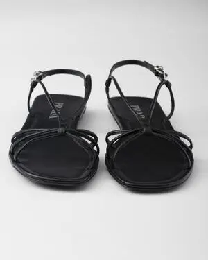 Prada Flat Leather Sandals