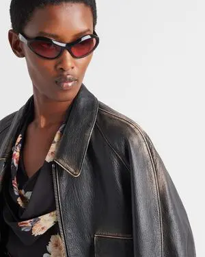 Prada Leather Blouson Jacket
