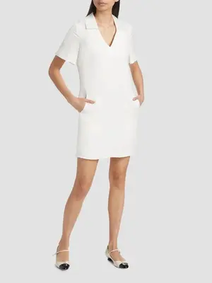 IF ONLY STUDIO Polo Linen-blend Minidress