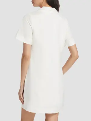 IF ONLY STUDIO Polo Linen-blend Minidress