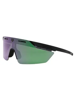 Tag Heuer Shield Pro 149mm Athletic Mask Sunglasses - Black Green Mirror