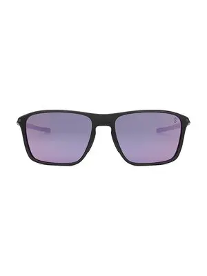 Tag Heuer Vingt Sept 57mm Rectangular Sunglasses - Black Purple Mirror