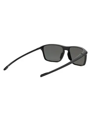 Tag Heuer Vingt Sept 57mm Rectangular Sunglasses - Black Purple Mirror